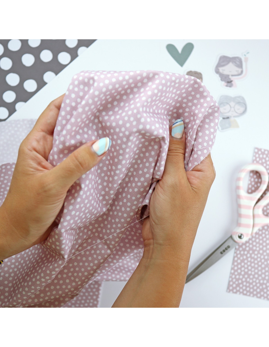 Freckles fabric, Hasta la concha collection | RitaRita Distributions